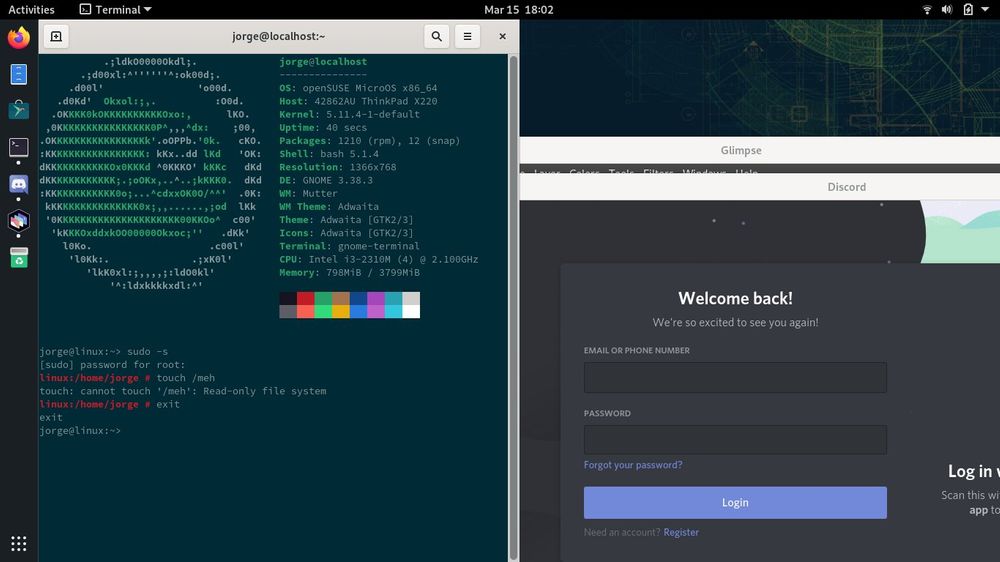 Running Snaps on openSUSE MicroOS Desktop Running Snaps on openSUSE MicroOS Desktop